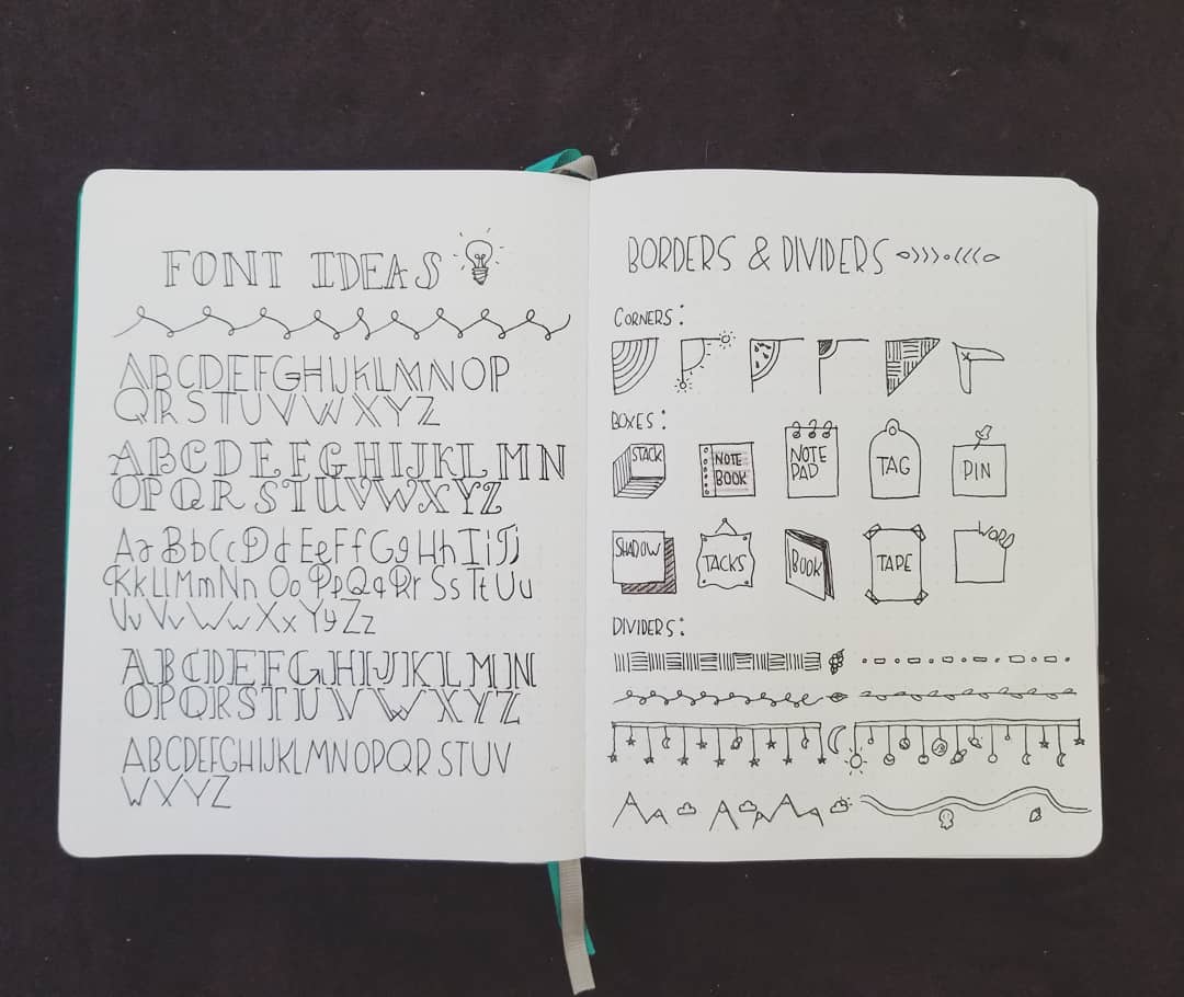 Simple Easy Bullet Journal Fonts to try on your Bujo today - The Bullet ...