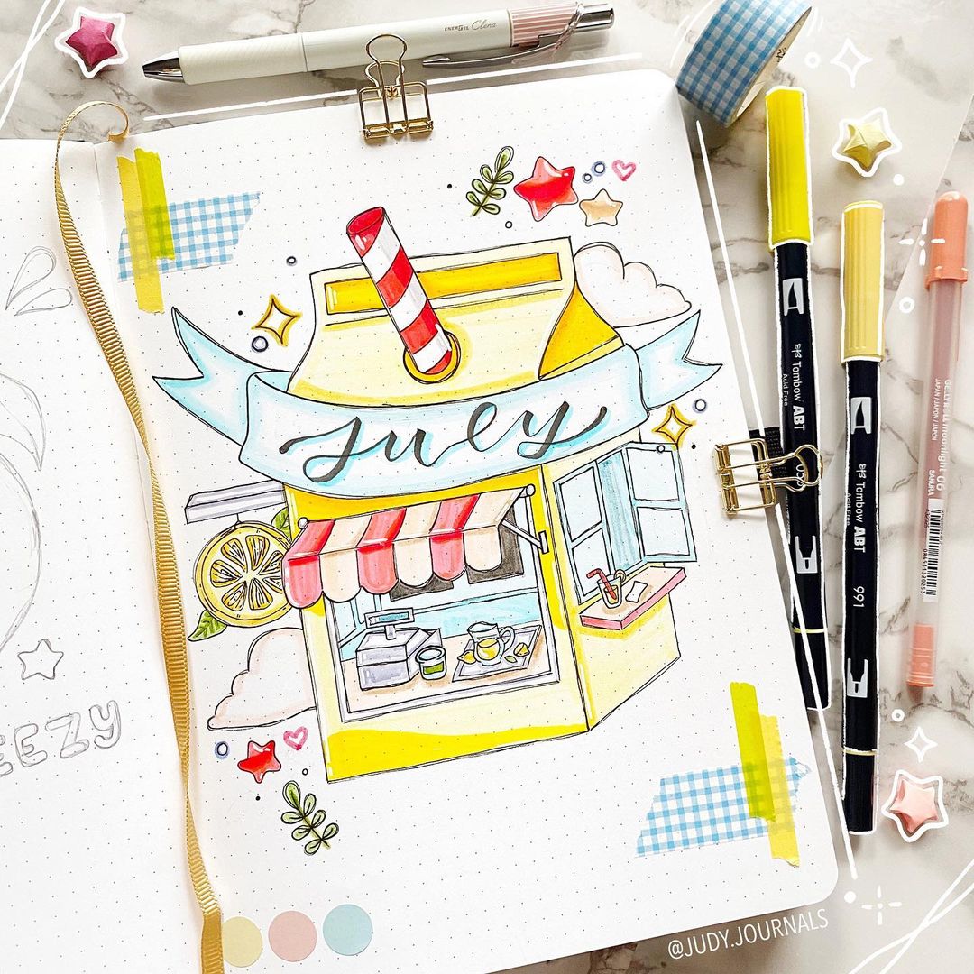 34 Creative July Bullet Journal Spread Ideas to inspire your July - The ...