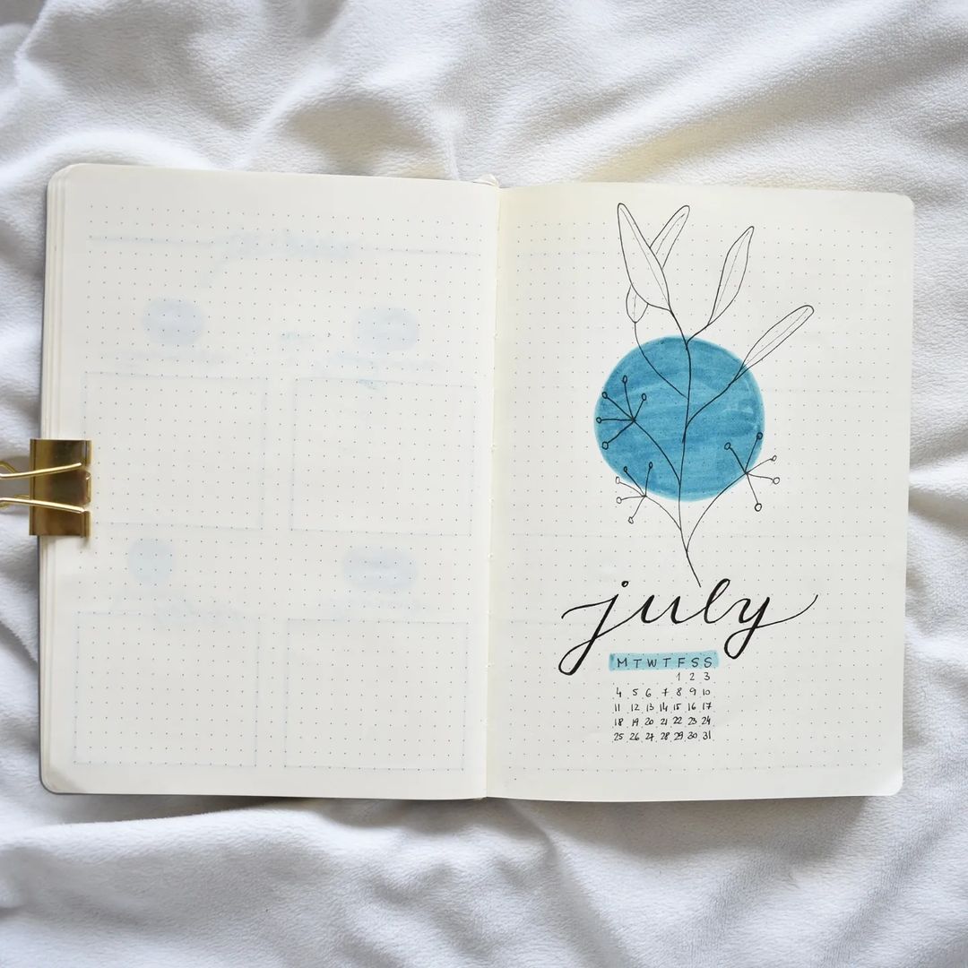 34 Creative July Bullet Journal Spread Ideas to inspire your July - The ...