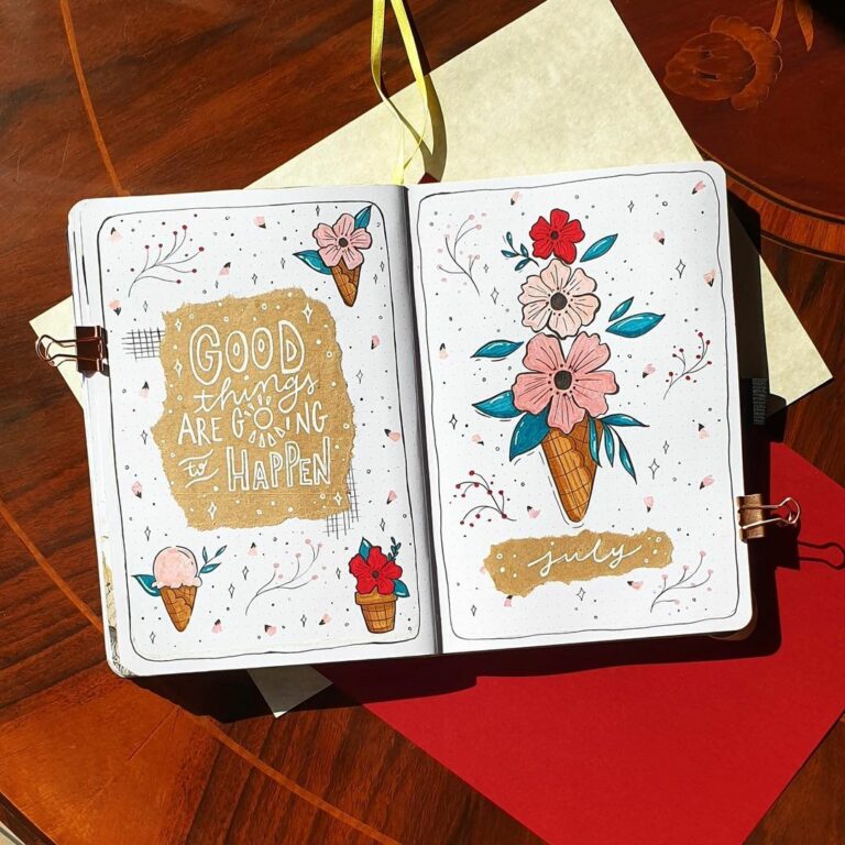 34 Creative July Bullet Journal Spread Ideas to inspire your July - The ...