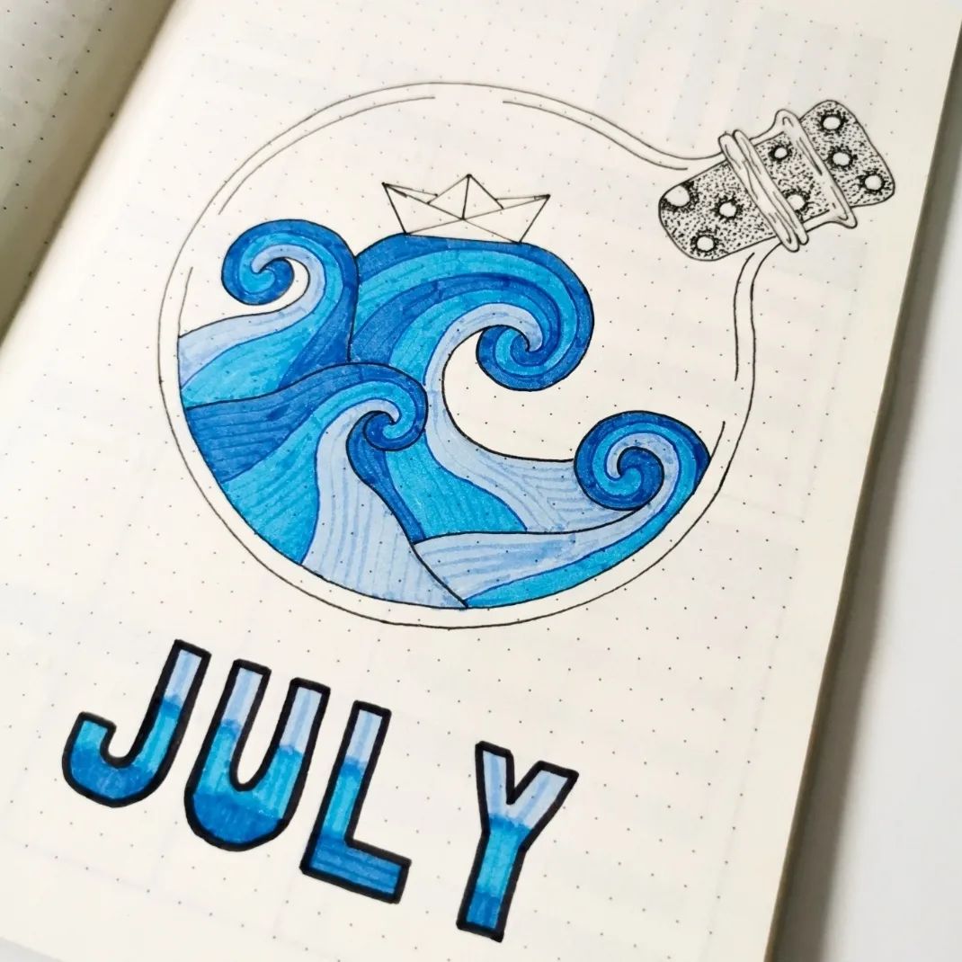 34 Creative July Bullet Journal Spread Ideas to inspire your July - The ...