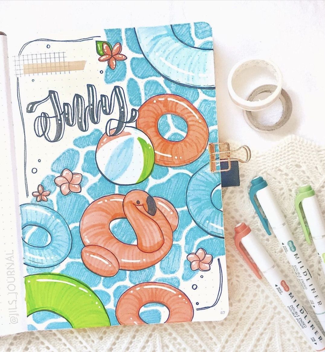 Cool 25 Summer Bullet Journal Spread ideas to cool your Sizzling Summer ...