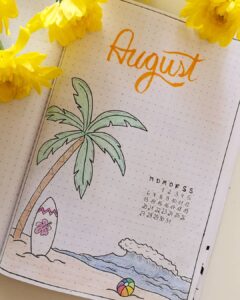 34 Creative August Bullet Journal Spread Ideas to dazzle your August ...
