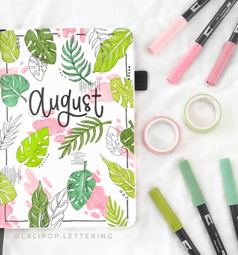 34 Creative August Bullet Journal Spread Ideas to dazzle your August ...