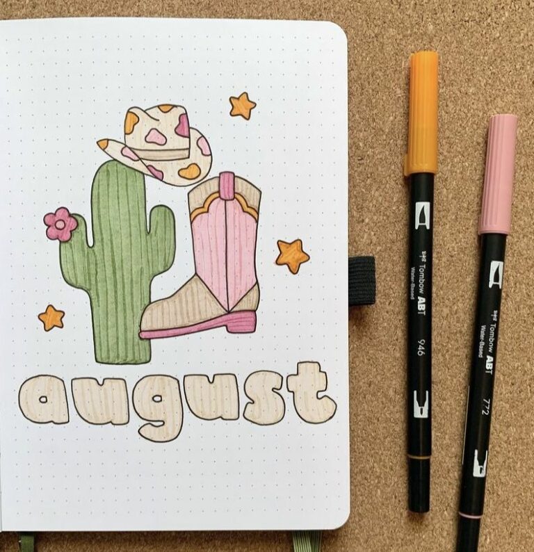 34 Creative August Bullet Journal Spread Ideas to dazzle your August ...