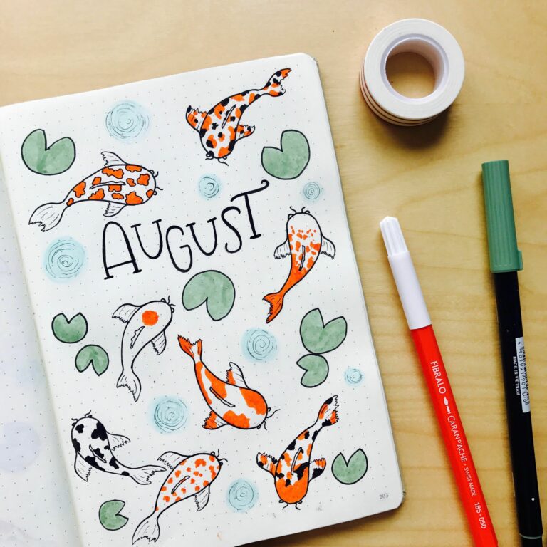 34 Creative August Bullet Journal Spread Ideas to dazzle your August ...